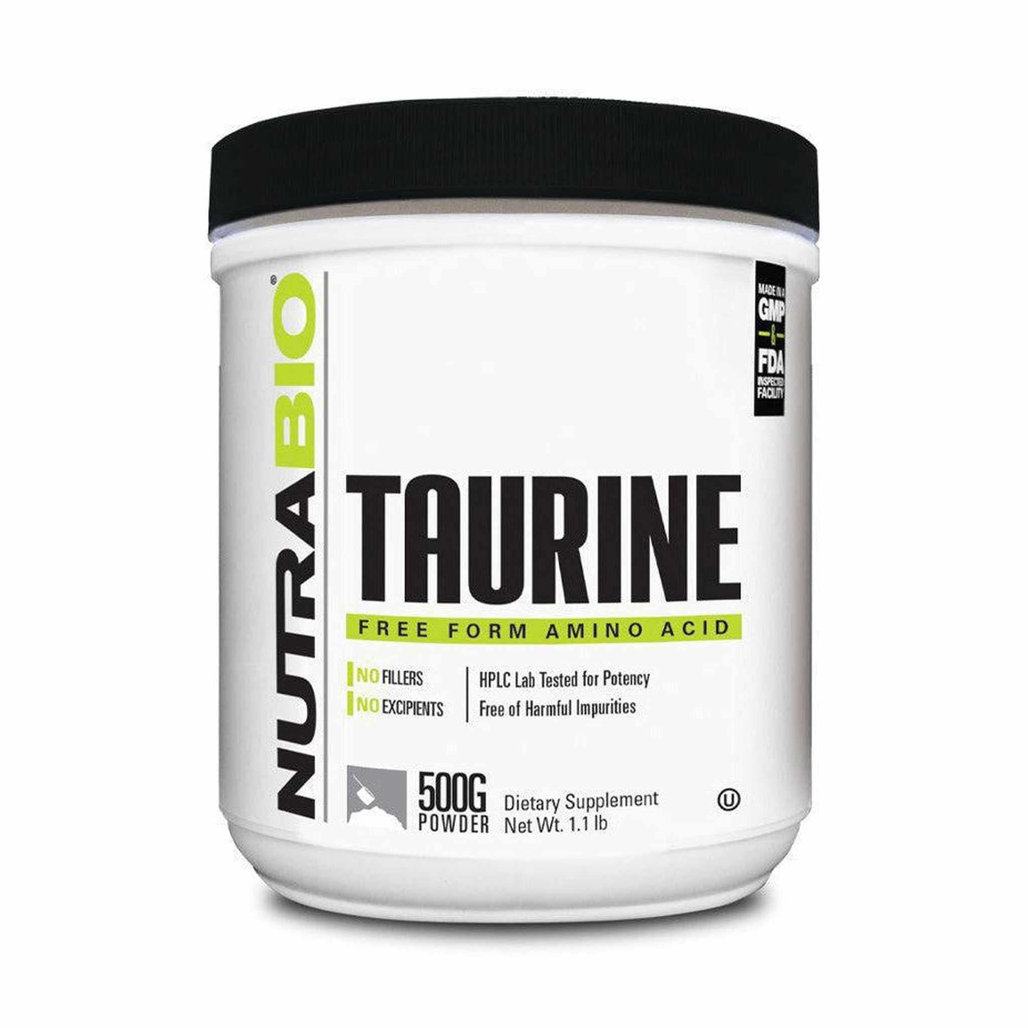 NutraBio Taurine Powder - 500g – Ultimate Sport Nutrition